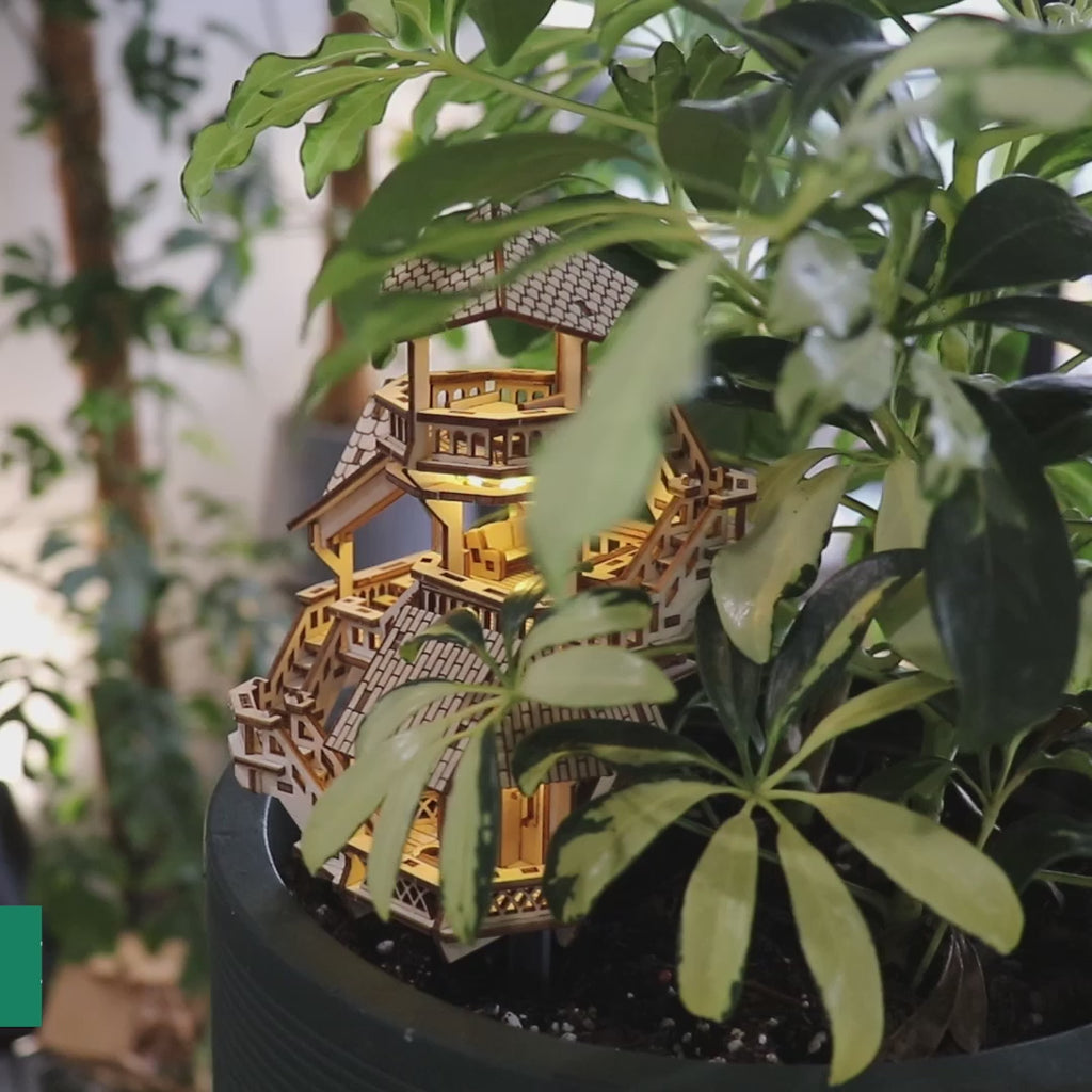 Tiny Treehouses Mini Baumhäuser Forrest Cottage Mini Holz-Baumhaus (mit ...